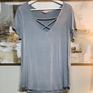 Pink Rose | Tops | Pink Rose Light Teal Comfycute Tee | Poshmark